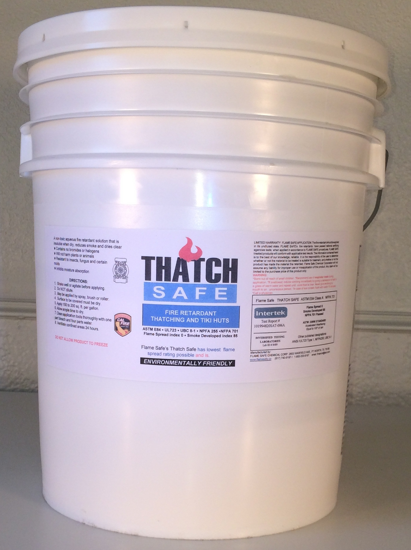 Fire Retardant Coating for thatch, tiki hut thatching, bamboo, palm ...